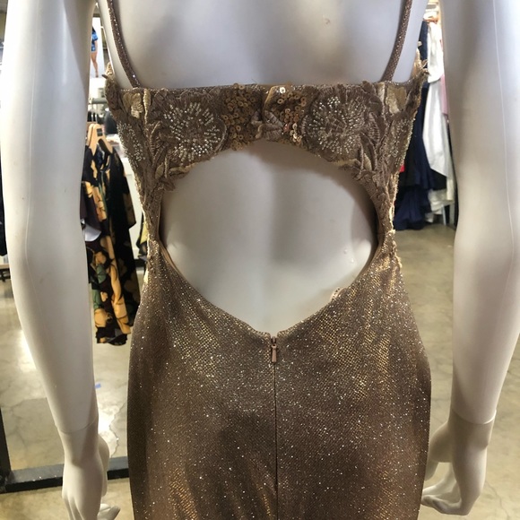 Faviana | Dresses | Faviana Metallic Copper Prom Dress Style S483 ...